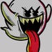 Boo Ghost Character From Super Mario Bros Embroidery Machine Digital ...