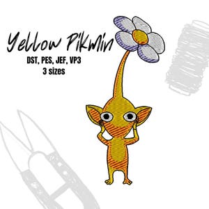 Pikmin Embroidery Machine Design - Etsy