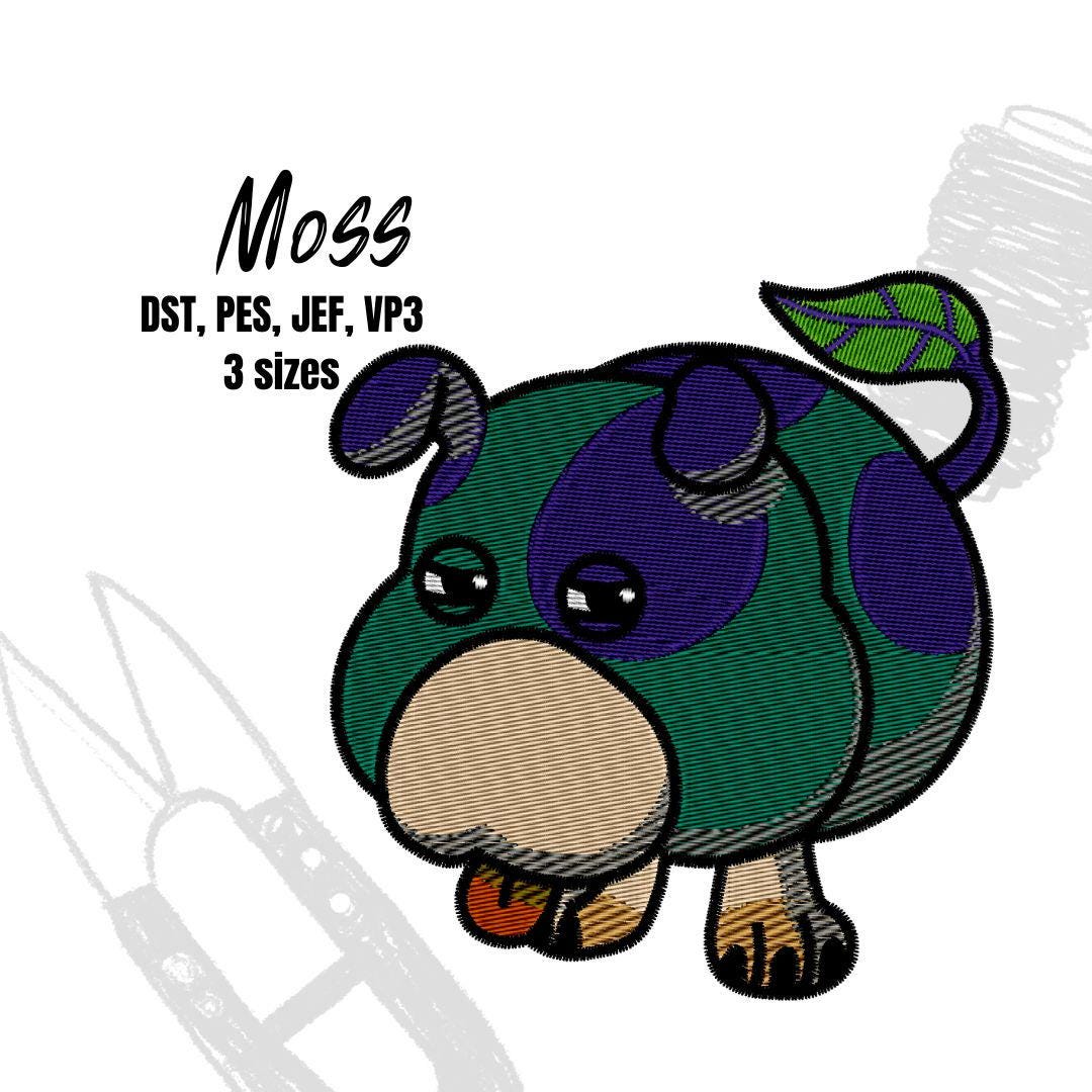 Moss Dog Pikmin Character Embroidery Machine Design - Etsy