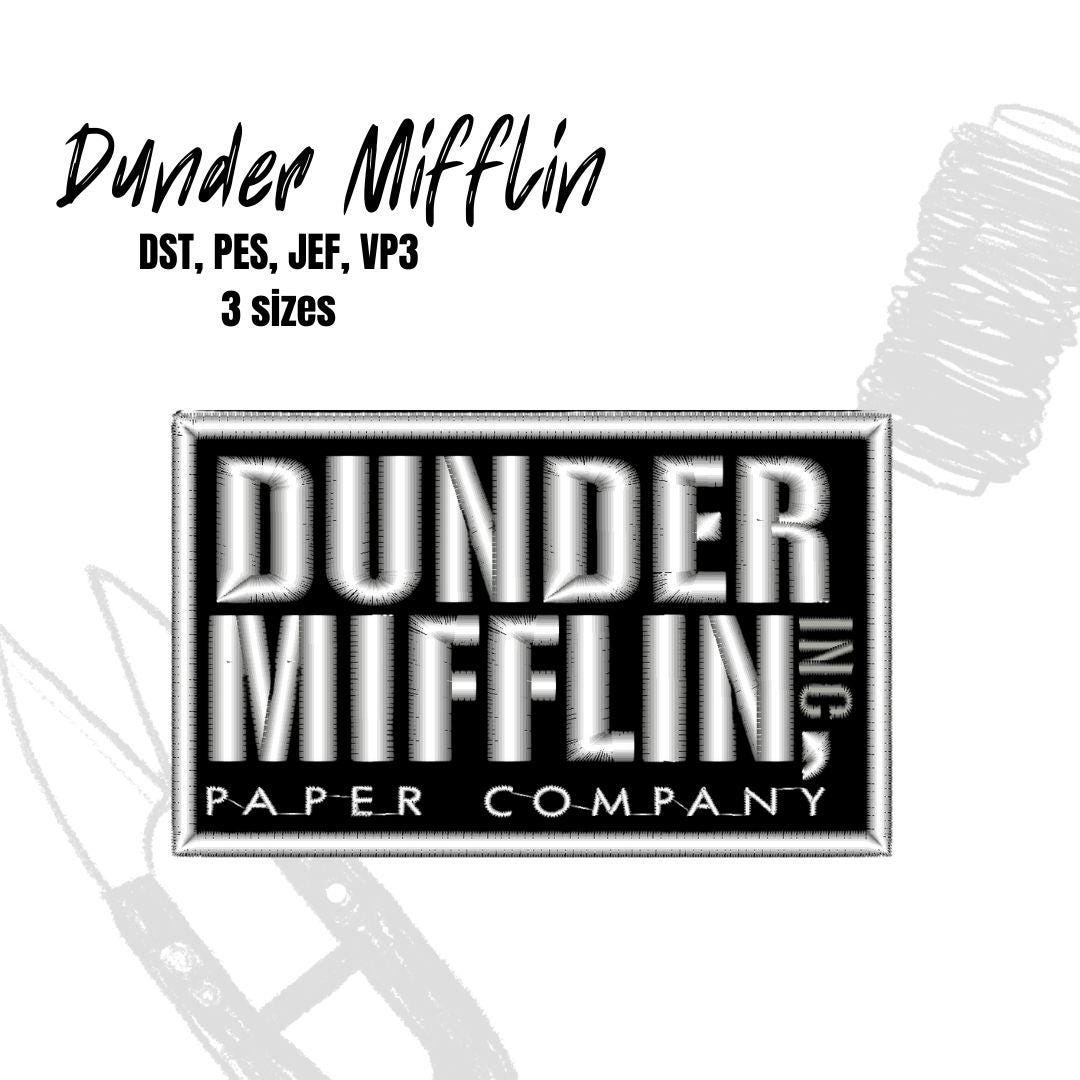 The Office Dunder Mifflin Patch Design Embroidery Machine Digital File ...
