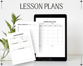 Lesson Plan Template - Etsy