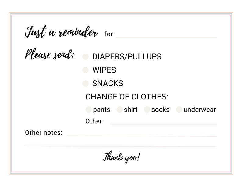 Daycare Bundle - Print or Edit in Canva - Etsy