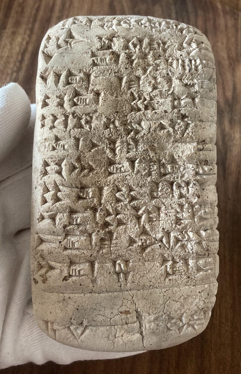 Sumerian Clay Tablet - Museum Replica - Etsy