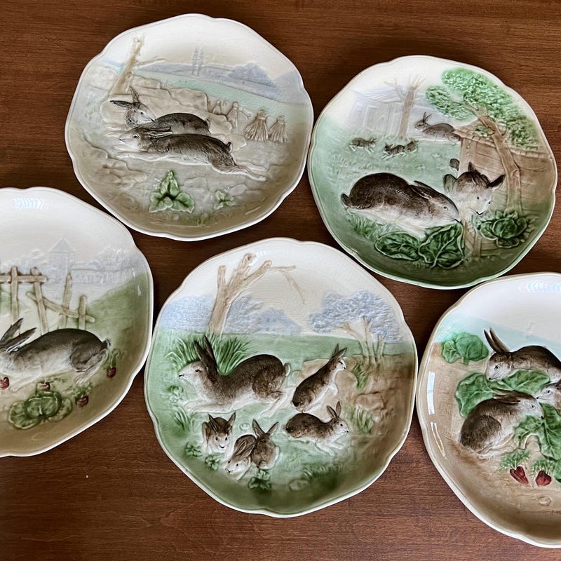 Rabbit Plate - Etsy