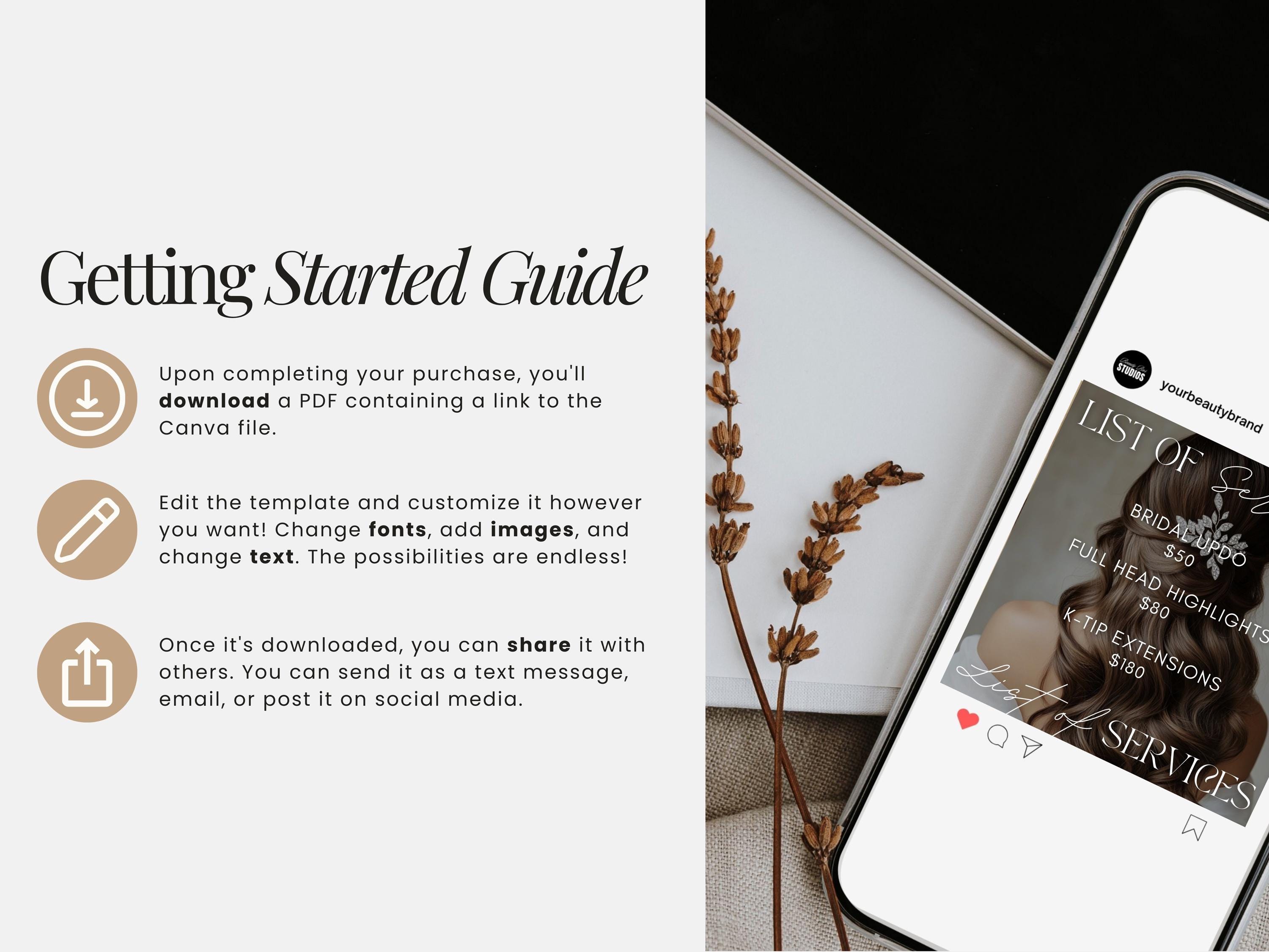 Bridal Social Media Templates, Bridal Hairstylist Instagram Story ...