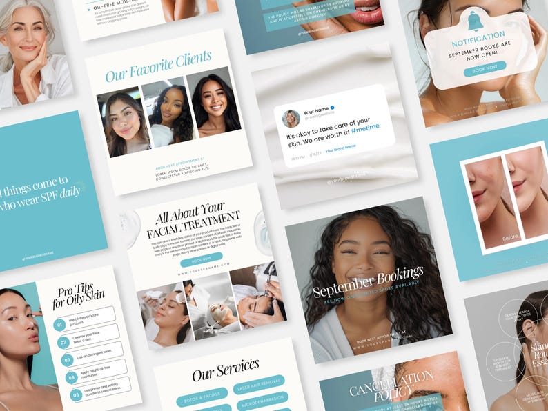 35 Esthetician Instagram Post Templates, Skincare Quotes, Skincare ...