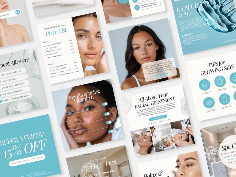 35 Esthetician Instagram Post Templates, Skincare Quotes, Skincare ...