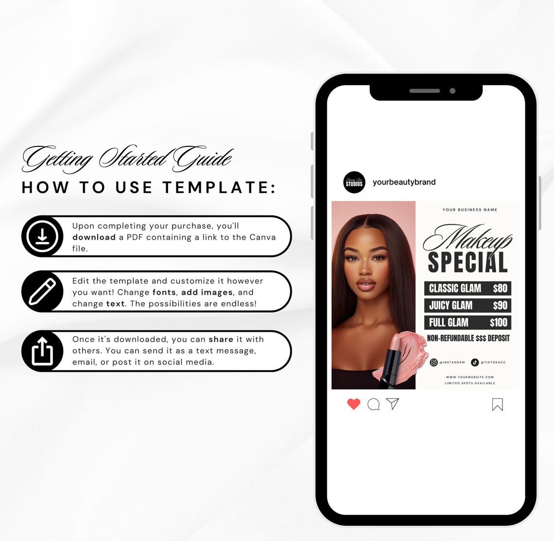 Editable Book Now Flyer, DIY Appointments Available Template, Premade ...