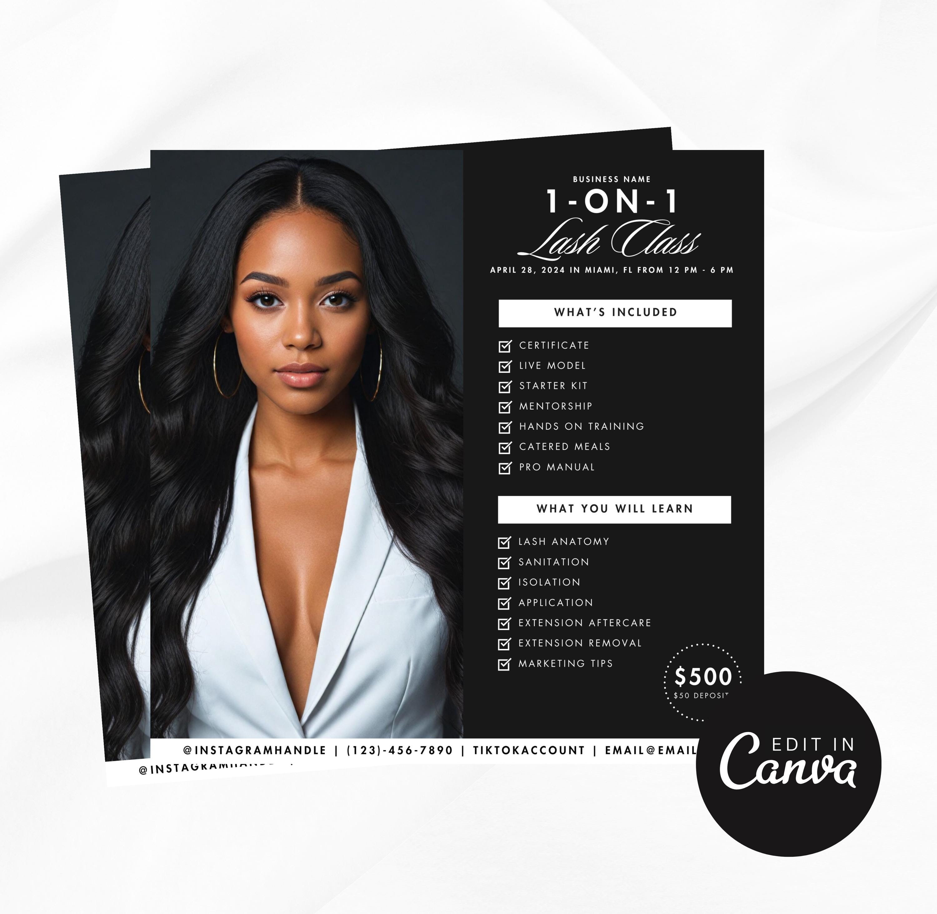 Lash Class Flyer, Lash Extension Flyer, Lash Training Course, Lash Tech ...