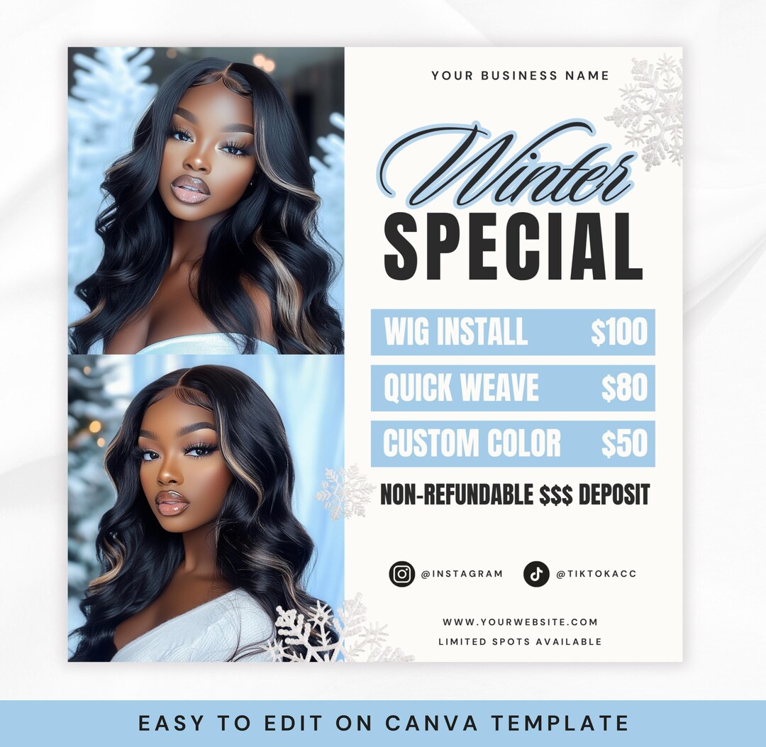 Winter Szn Booking Flyer, Winter Season Booking Flyer, December ...