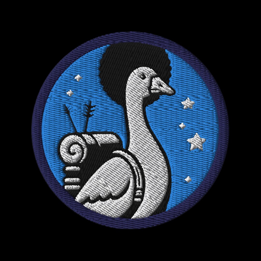 Groove Goose Embroidered Patches Backpacking Goose Patch - Etsy