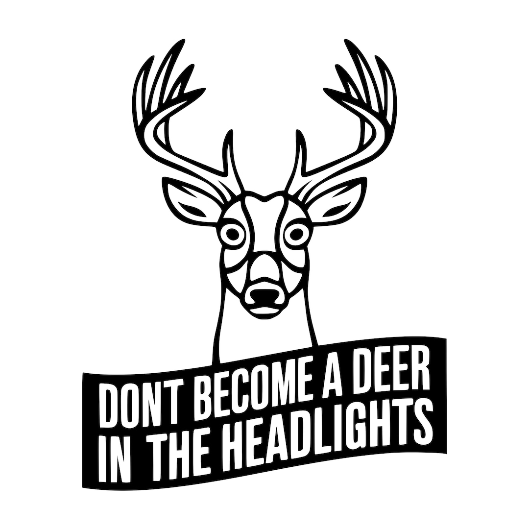 Deer in Headlights Funny SVG - Etsy
