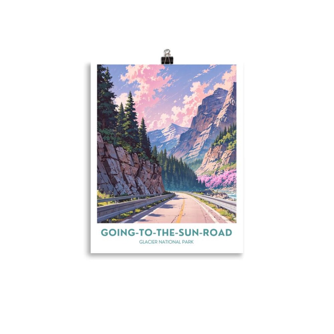 Going-to-the-sun Road - Glacier National Park Travel Poster | Glacier ...