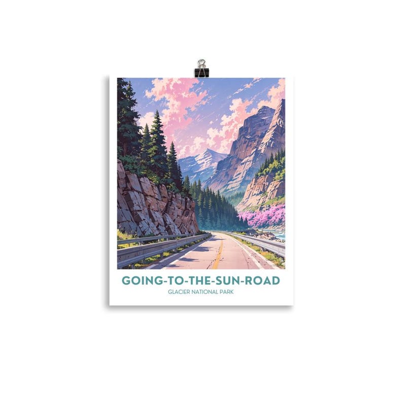 Going-to-the-sun Road - Glacier National Park Travel Poster | Glacier ...