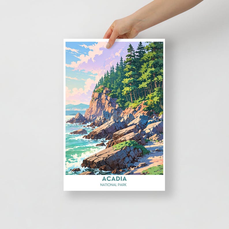 Acadia National Park Poster | Acadia Art Print - Etsy