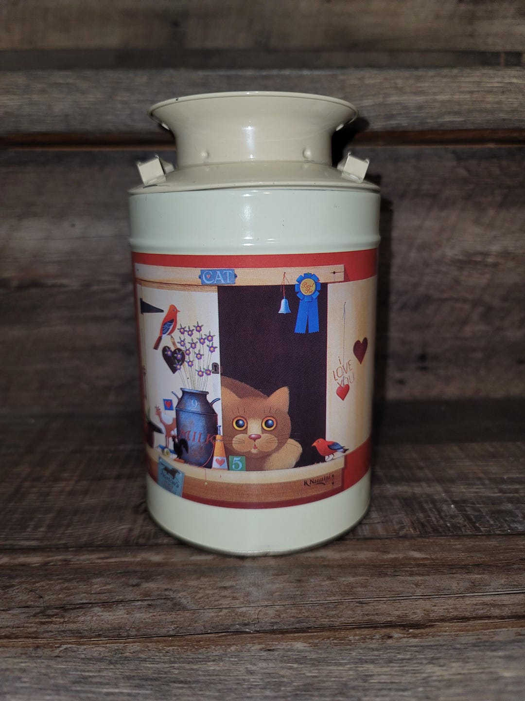 Vintage 1989 Barnum Inthe Barn Milk Tin by Roger Nannini - Etsy