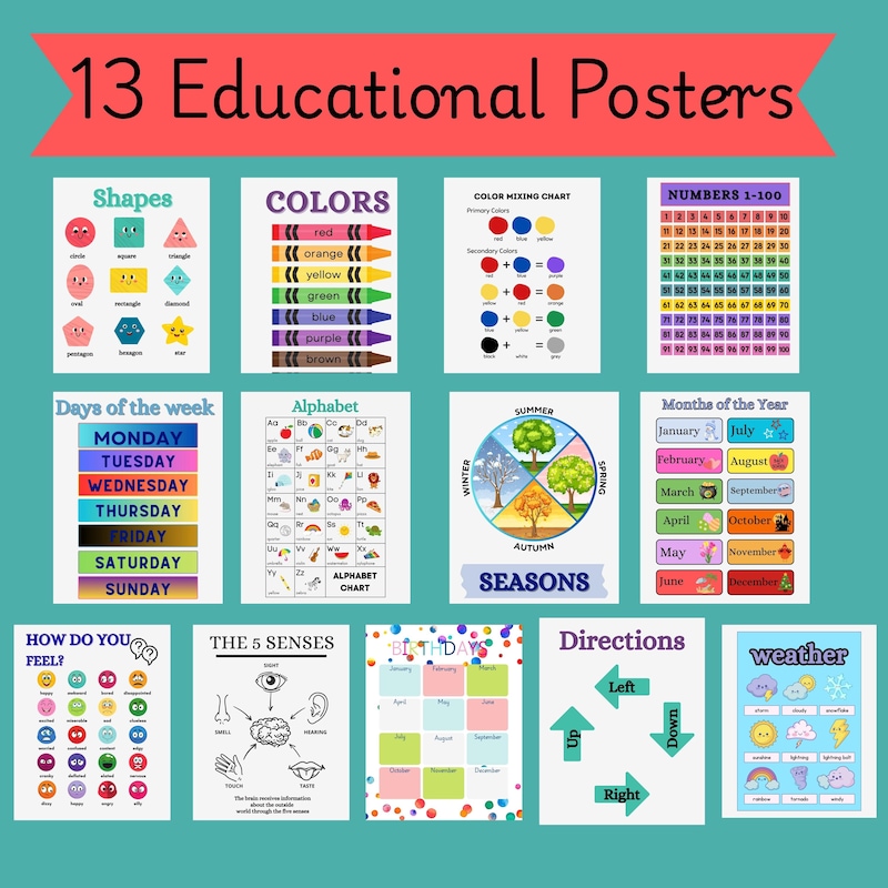 Teacher School Posters 24x36 - Etsy UK