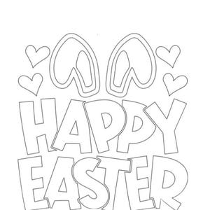 Digital Easter Coloring Book, Printable Kids Coloring Book, Easter ...