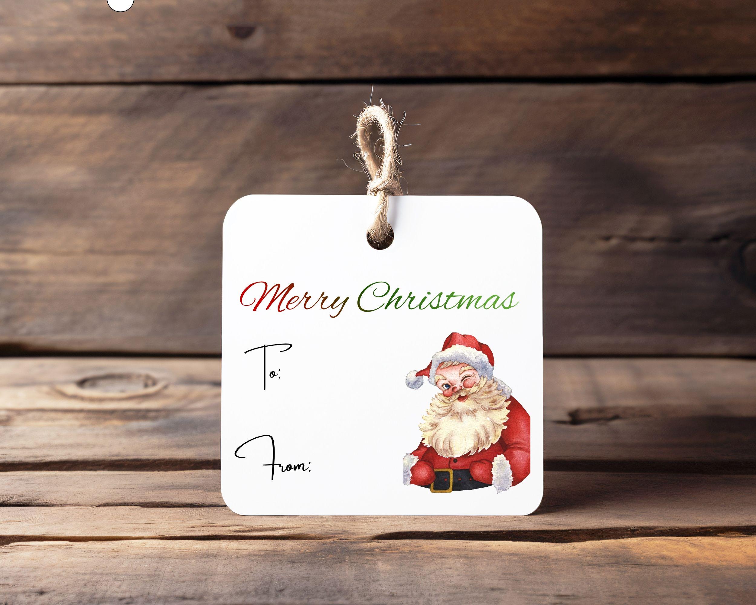 Editable Christmas Gift Tags Template | Printable Holiday Labels (PDF ...