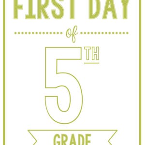 First Day of School Signs Pre K 12th - Etsy