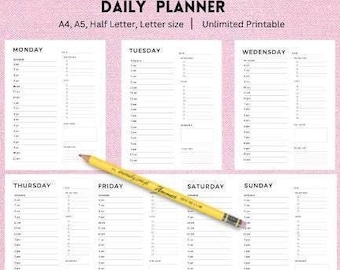 Daily Planner - Etsy