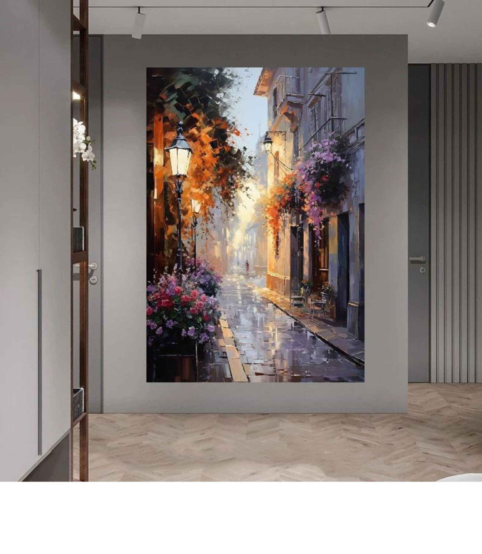 Street View Landscape Painting on Canvas. Original Street View ...