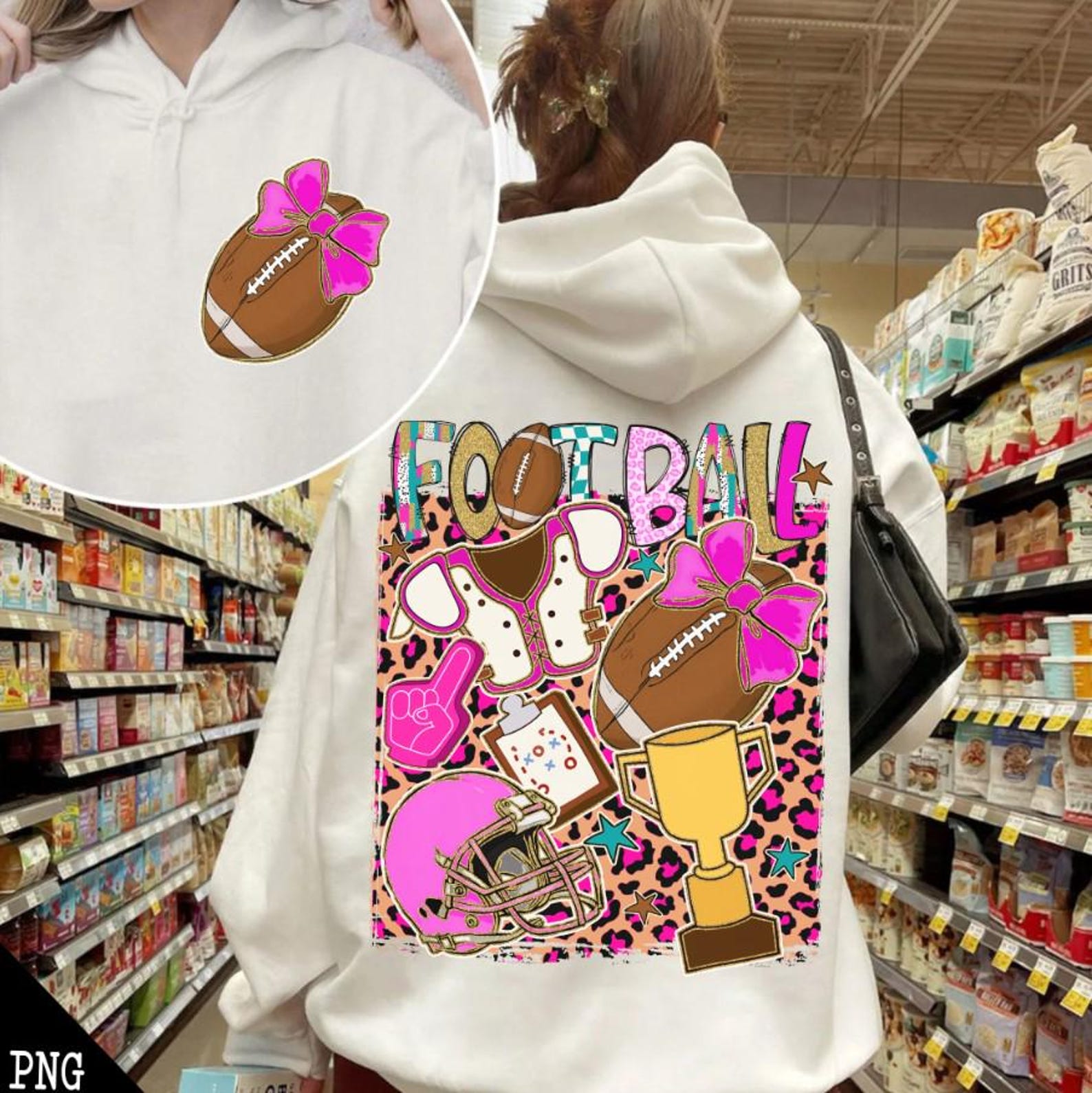 Football Preppy PNG, Fun Football Png, Preppy Football Png, Football ...