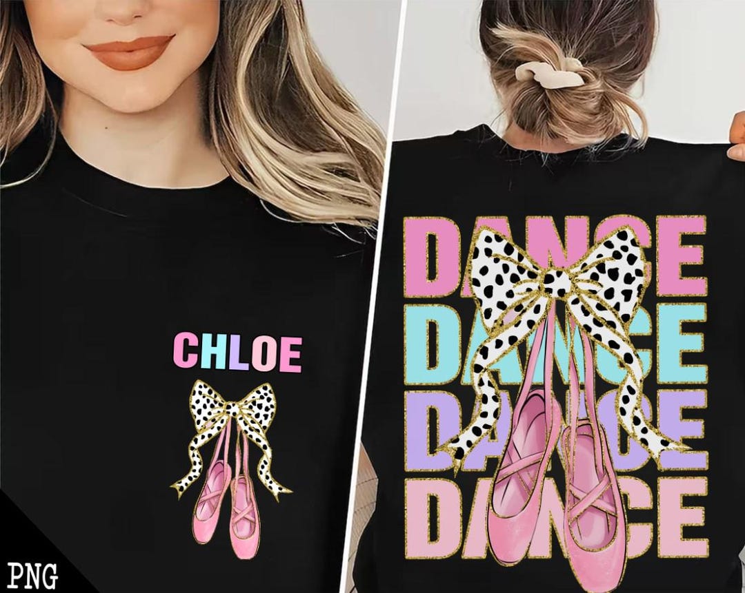 Personalized Dance Bow PNG, Custom Coquette Dancer Png, Gift for Dancer ...
