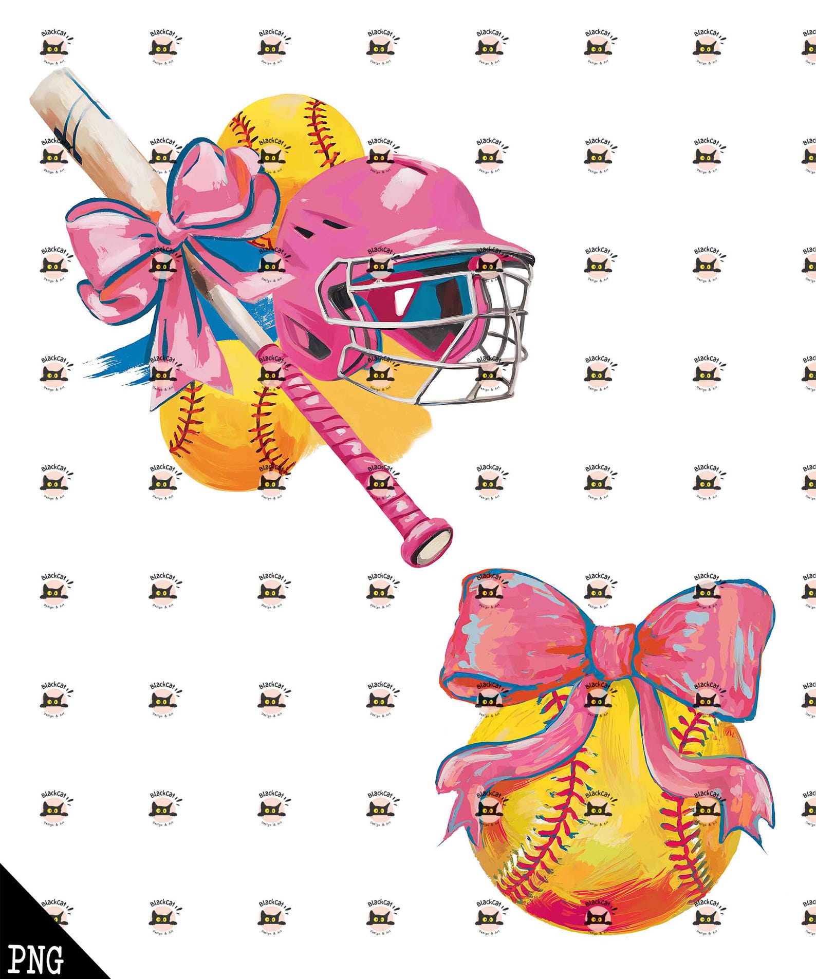 Brushstroke Softball Coquette Png, Softball Coquette Png, Game Day Png ...