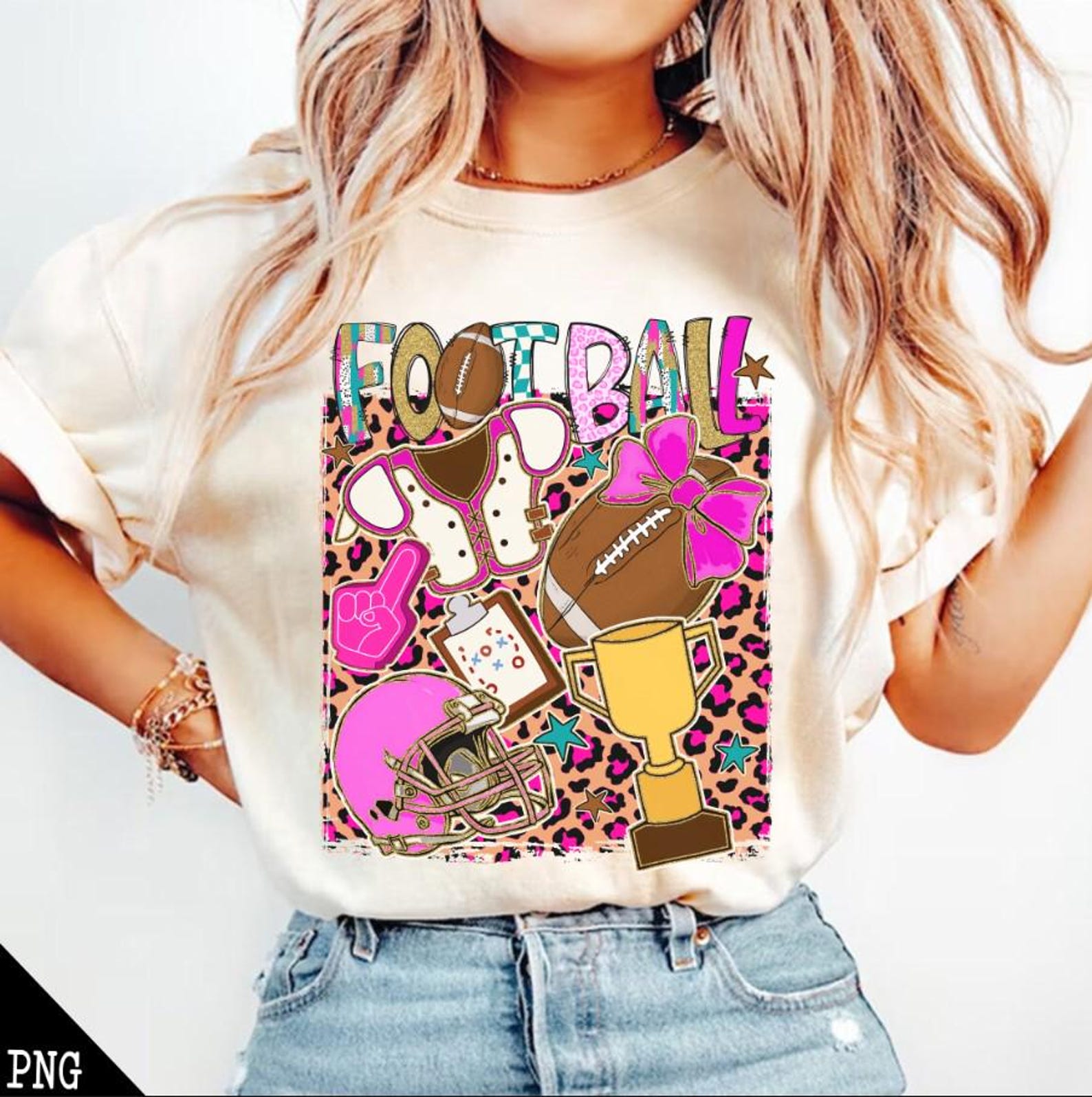 Football Preppy PNG, Fun Football Png, Preppy Football Png, Football ...