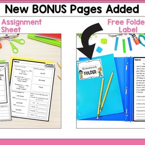 3rd Quarter 2nd Grade Homework With Folder Cover, ELA and Math Review ...