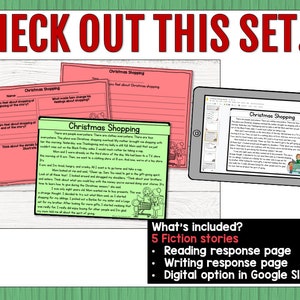 Christmas Reading Comprehension Passages With Writing Activities ...
