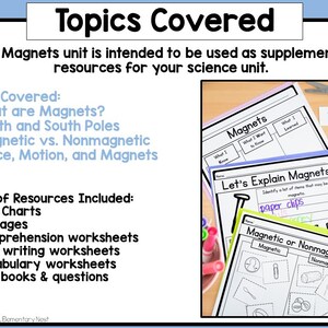 Magnets Unit and Magnetism Activities, Worksheets, and Reading Passages ...