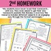 Homework, Homework Sheets With Homework Folder Labels, 2nd Grade ...