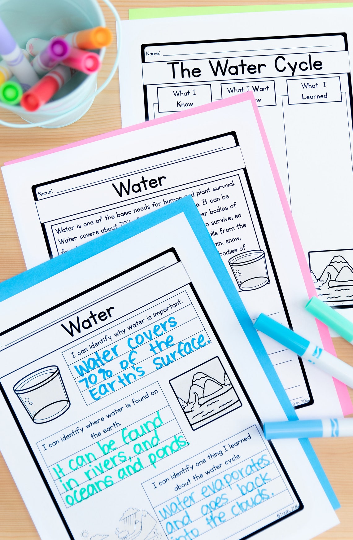 Water Cycle Worksheets, Reading Passages, 2nd & 3rd Grade Water Cycle ...