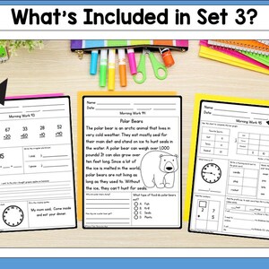 3rd Quarter 2nd Grade Morning Work - Math, Grammar, ELA Spiral Review ...
