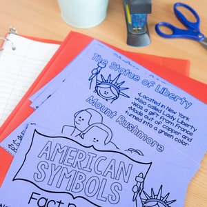 American Symbols Worksheets and Reading Passages Activities, Landmarks ...