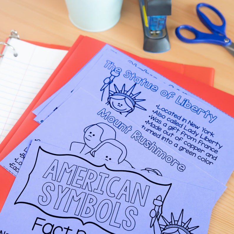 American Symbols Worksheets and Comprehension Reading Passages ...
