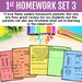 3rd Quarter 1st Grade Homework With Folder Cover, ELA and Math Review ...