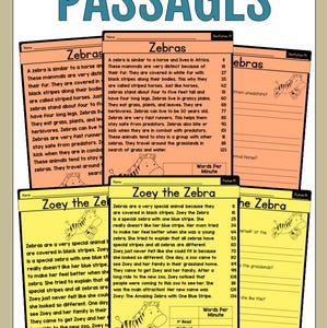 Animals Reading Fluency Passages and Centers 3rd Grade 2nd Grade ...