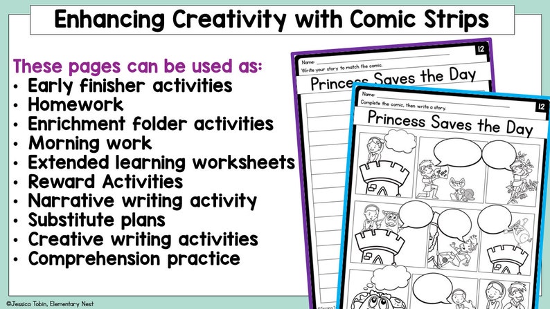Comic Book Writing Comic Strip Template Early Finishers Creative ...