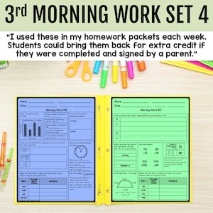 4th Quarter Morning Work 3rd Grade - Math, Phonics, ELA Review ...