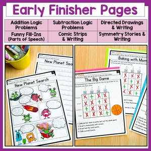 Fast Finisher Early Finishers Activities Creative Writing Math Review ...