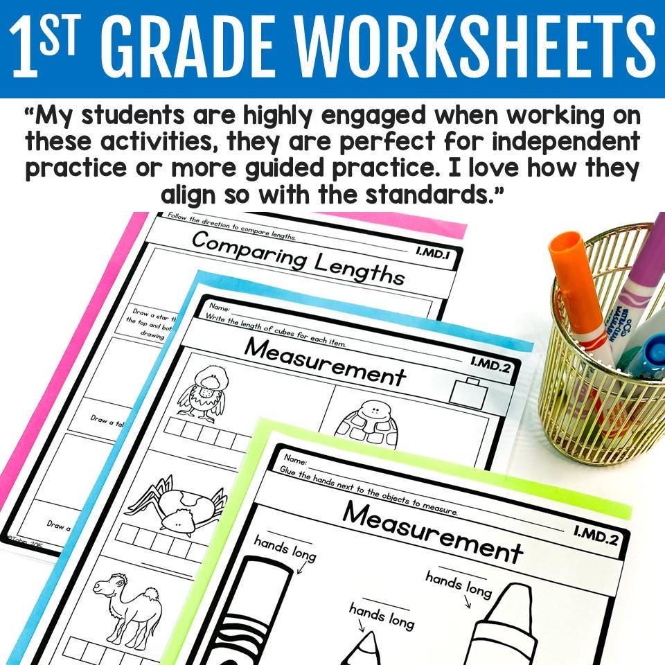 1st Grade Math Worksheets Bundle Fun Math Worksheets 1st Grade Math ...