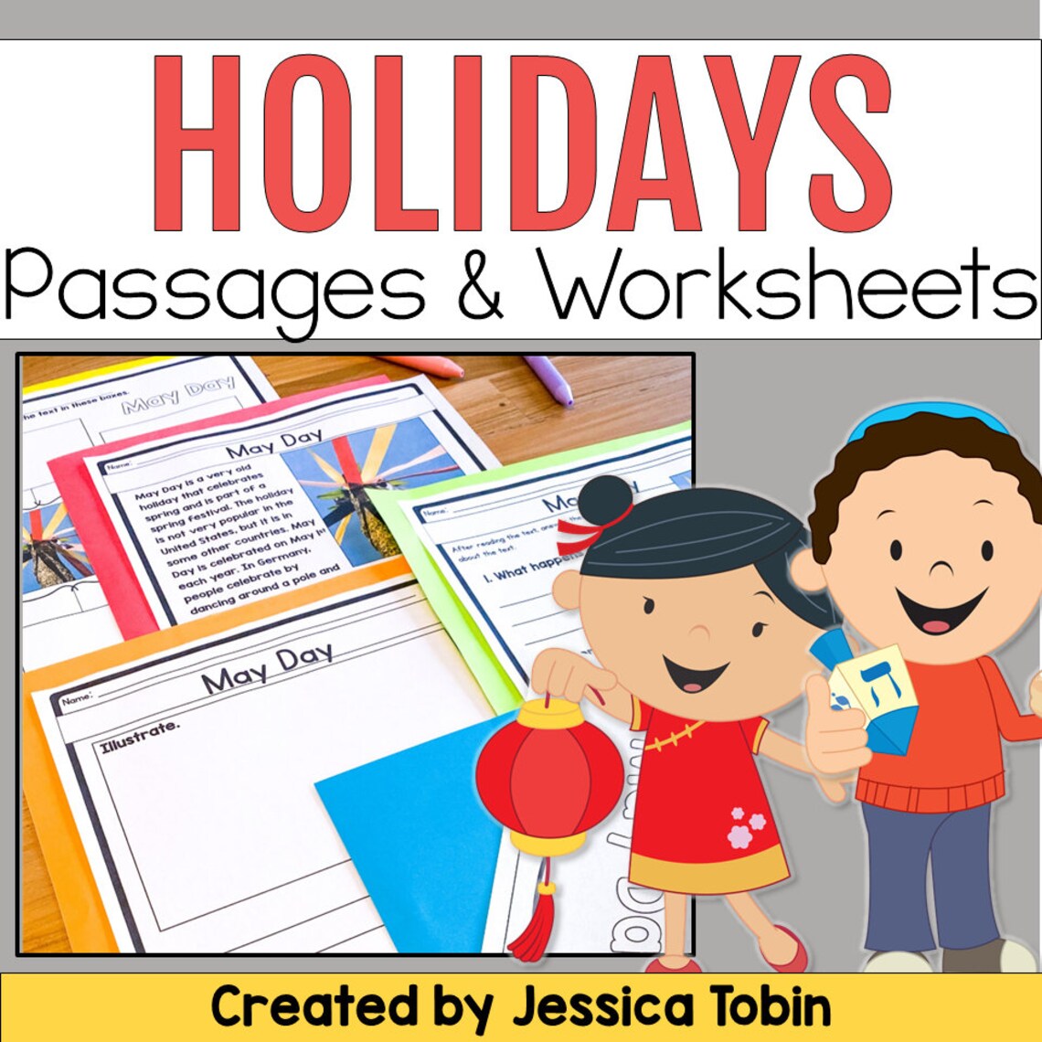 All-year Holidays Around the World Reading Activities, Social Studies ...