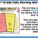 3rd Quarter 2nd Grade Morning Work - Math, Grammar, ELA Spiral Review ...