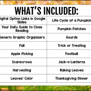 Close Reading Passages Fall Reading Comprehension Fall Nonfiction ...