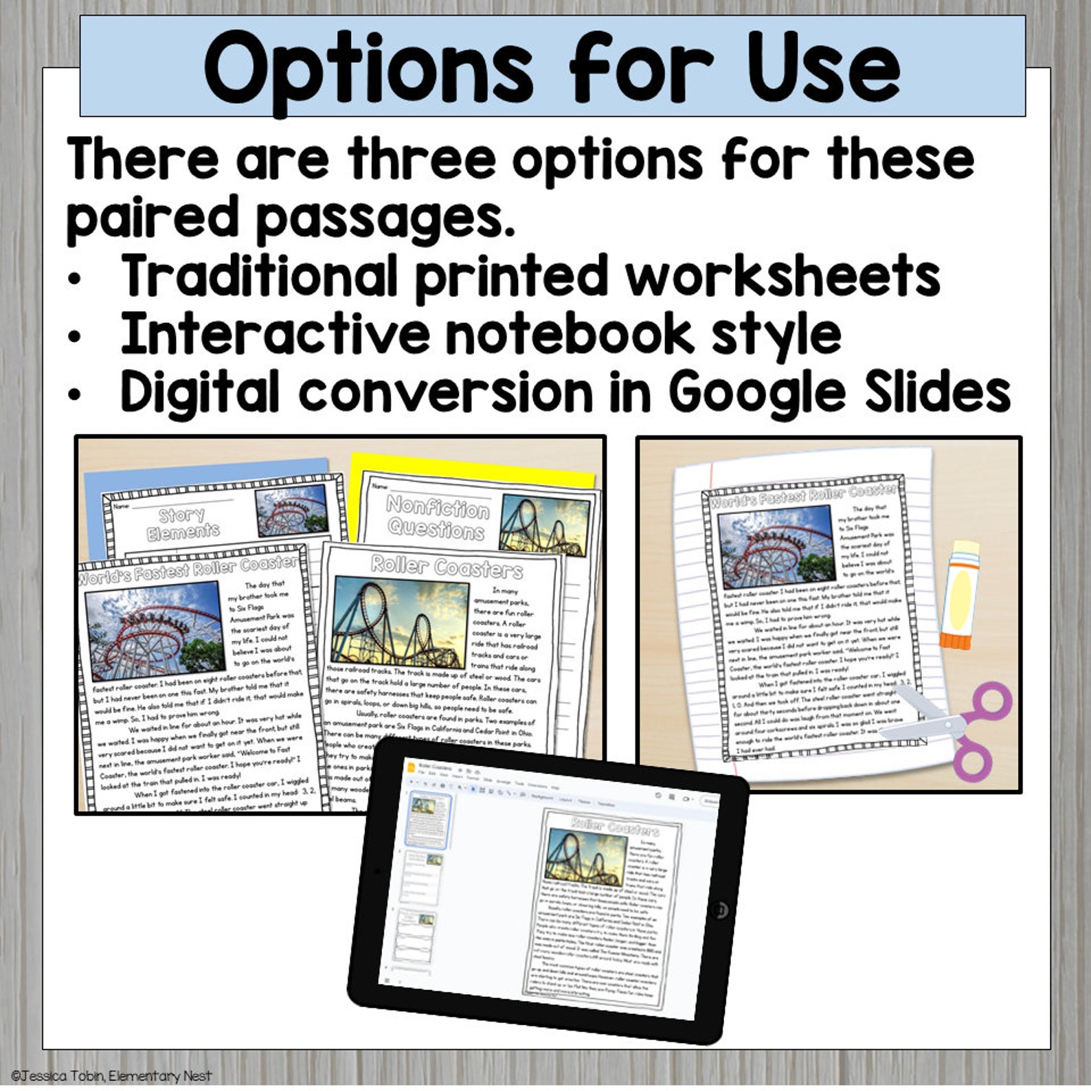 Reading Comprehension Passages and Questions 2nd 3rd Grade, Paired ...