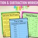 Addition and Subtraction Within 20 Word Problem Addition & Subtraction ...