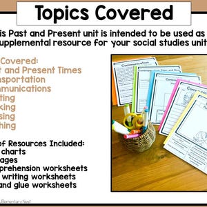 Then and Now Social Studies Unit - Technology, Transportation, Past and ...